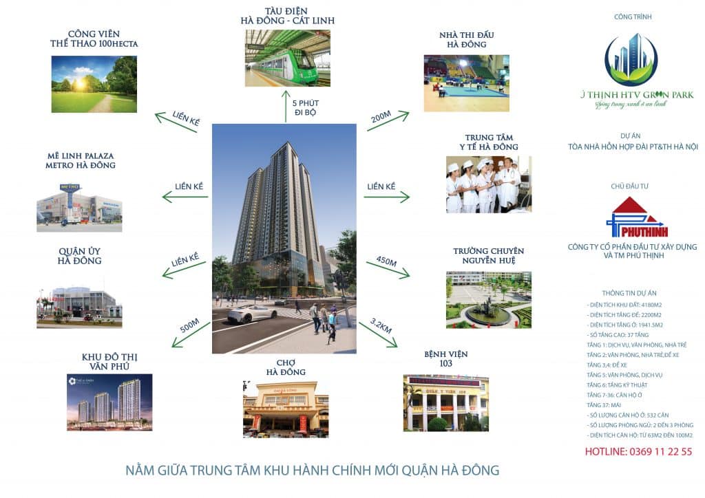 Chung cư Phú Thịnh HTV Complex - Phú Thịnh Green Park Giá gốc CĐT